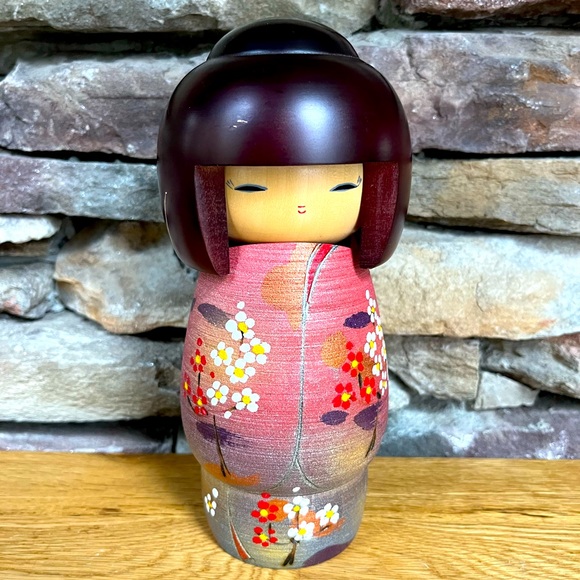 Kokeshi | Accents | Kokeshi Japanese Doll Wooden Masae Fujikawa Kimono ...